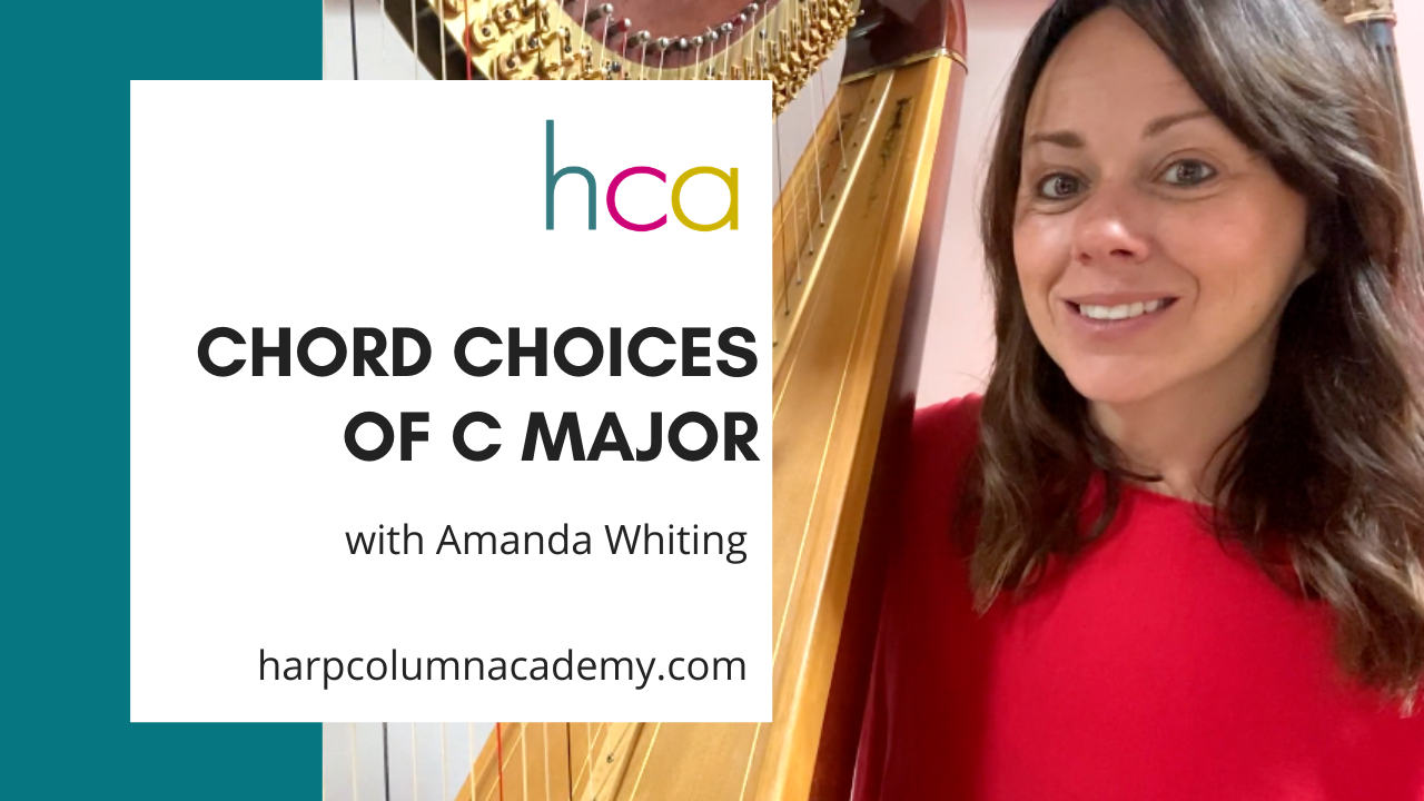 Chord choices of C major - Harp Column Academy