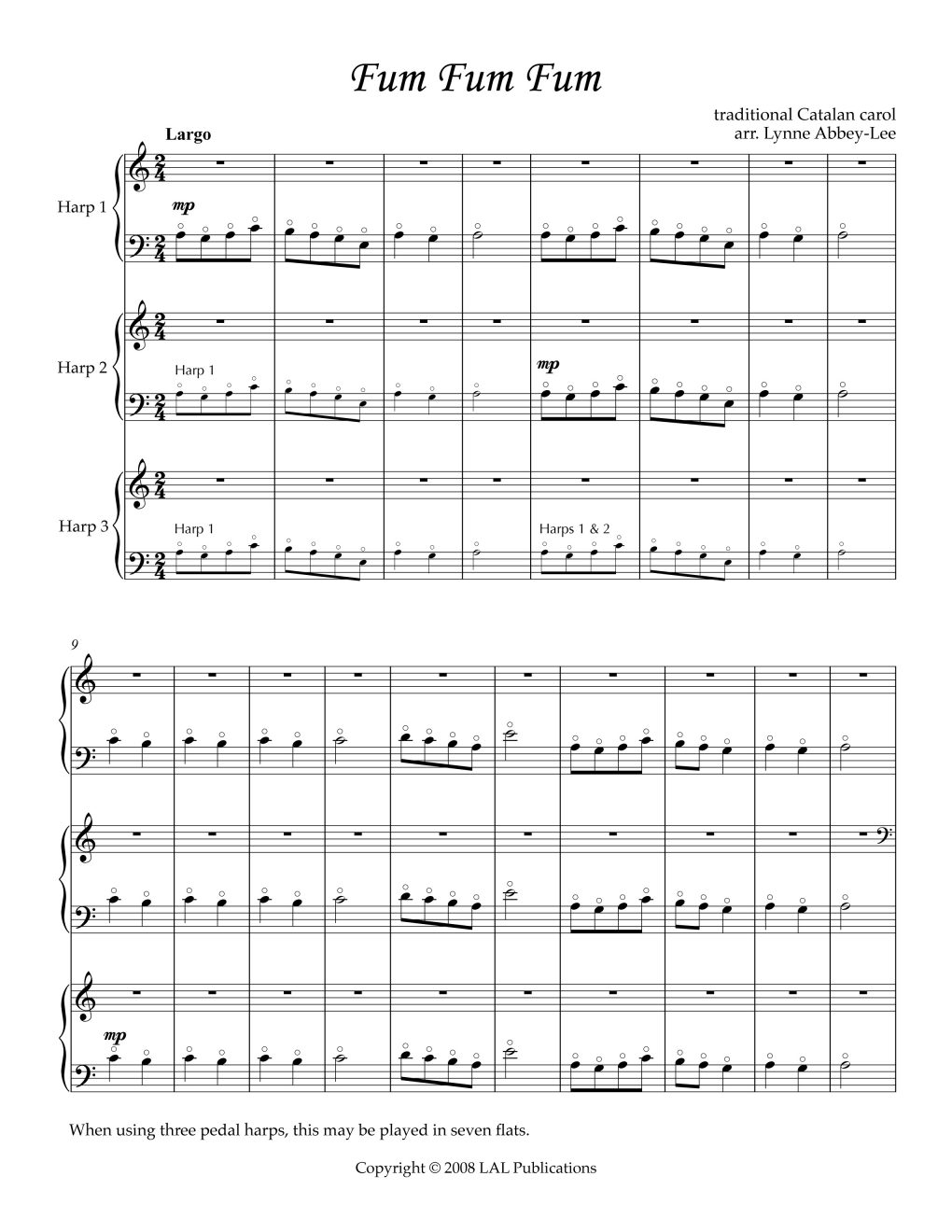 Fum Fum Fum – Harp Column Music