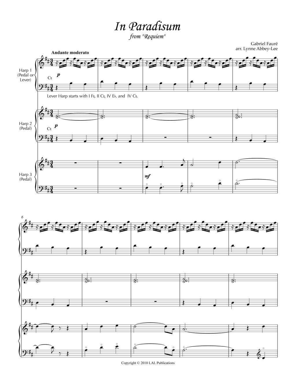 In Paradisum – Harp Column Music
