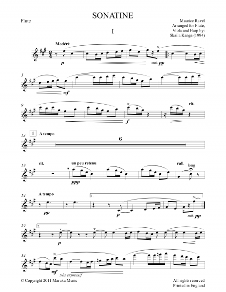 Sonatine – Harp Column Music