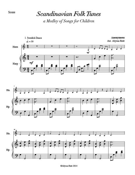 Scandinavian Folk Tunes – Harp Column Music