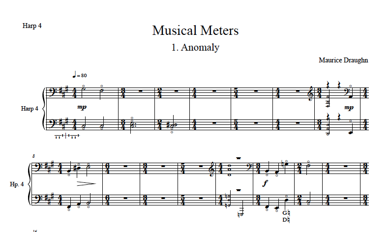 Musical Meters – Harp Column Music