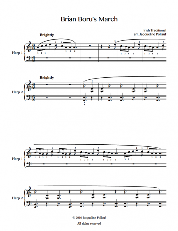 Brian Boru’s March – Harp Column Music