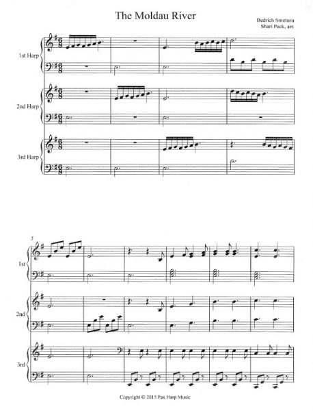 The Moldau River – Harp Column Music