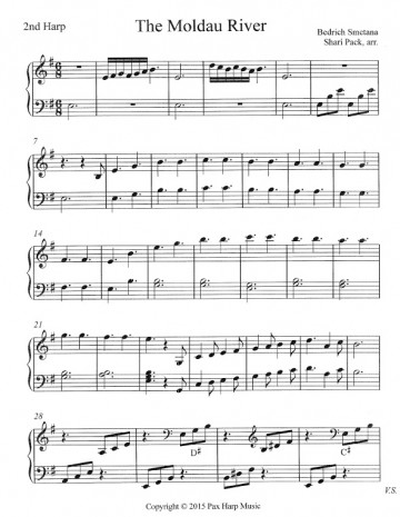 The Moldau River – Harp Column Music