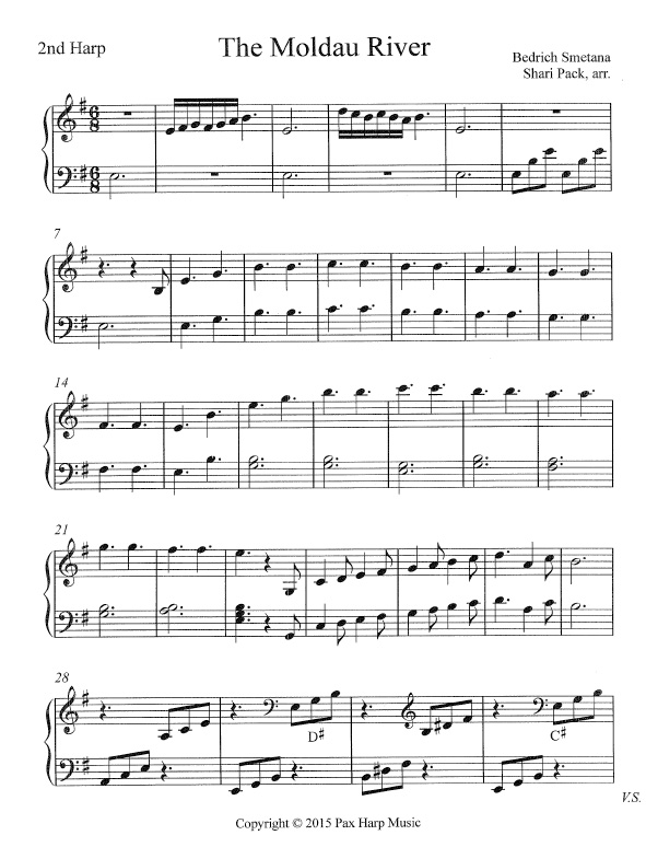 The Moldau River – Harp Column Music