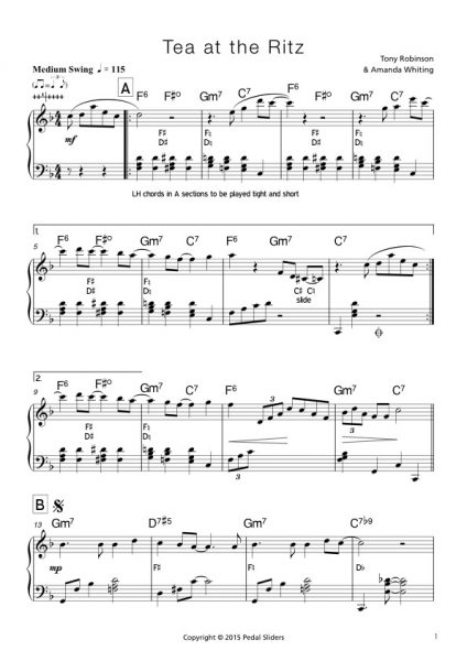 Tea at the Ritz – Harp Column Music