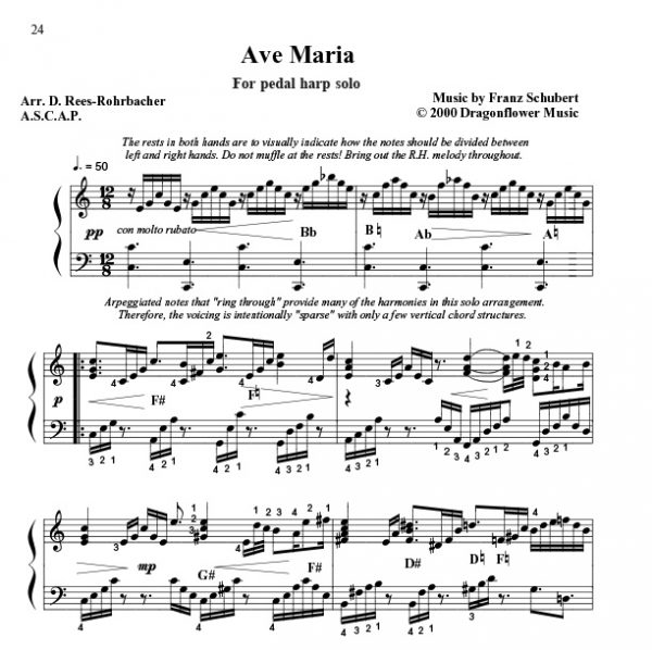 The Complete Ave Maria – Harp Column Music