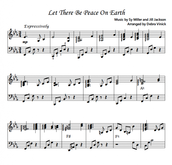 Let There Be Peace on Earth – Harp Column Music