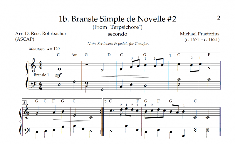 Terpsichore in Tandem – Harp Column Music