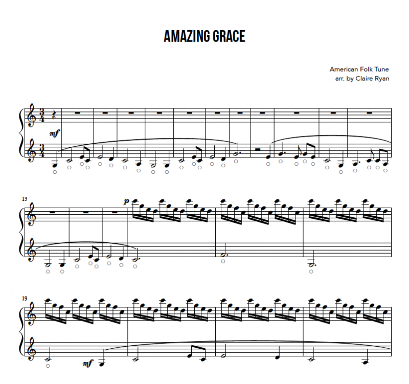 Amazing Grace – Harp Column Music
