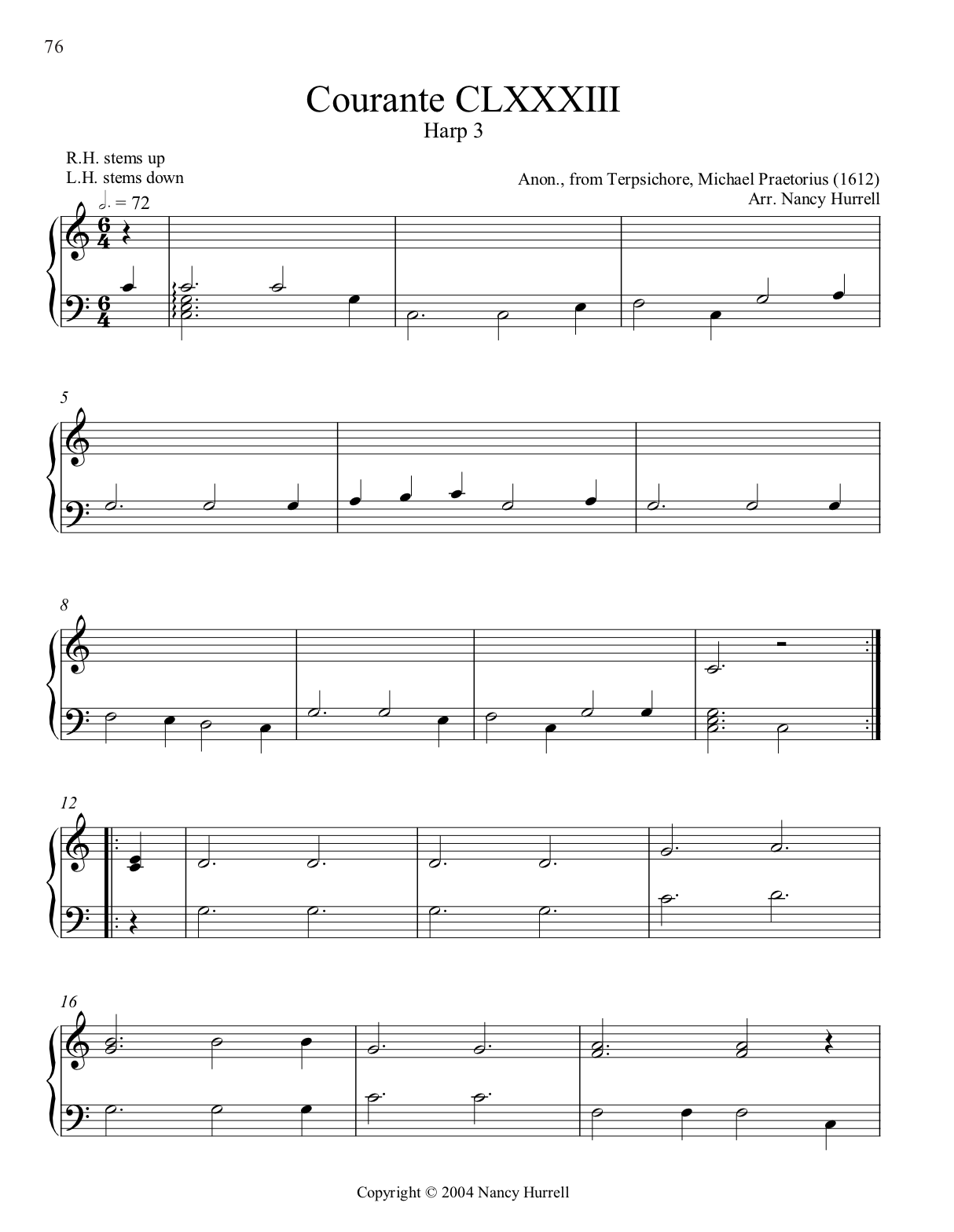 Historical Harp Collection––Volume 1 – Harp Column Music