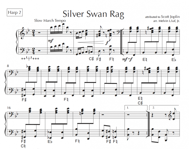 Silver Swan Rag – Harp Column Music