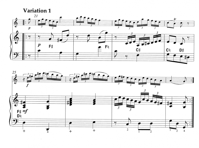 Theme and Variations – Harp Column Music