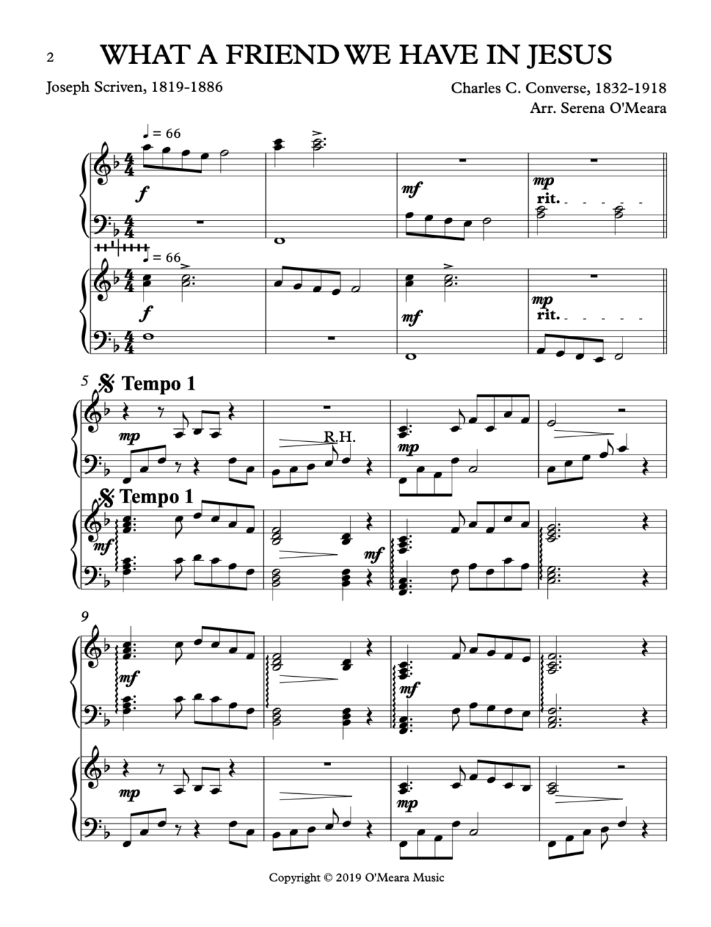 What a Friend We Have in Jesus – Harp Column Music