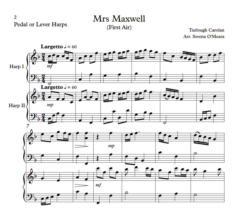 Mrs Maxwell – Harp Column Music