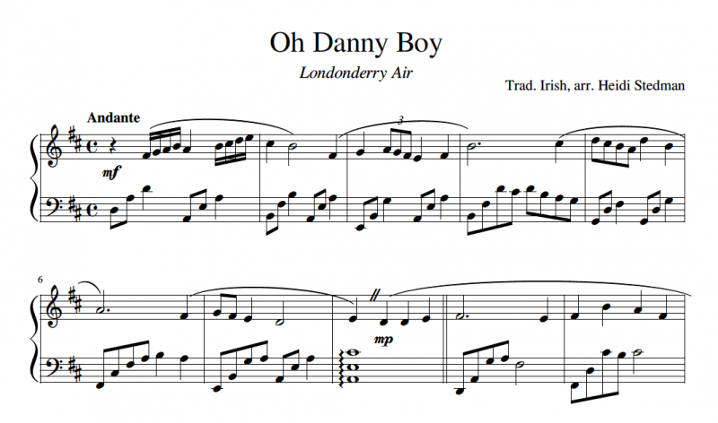 Oh Danny Boy – Harp Column Music