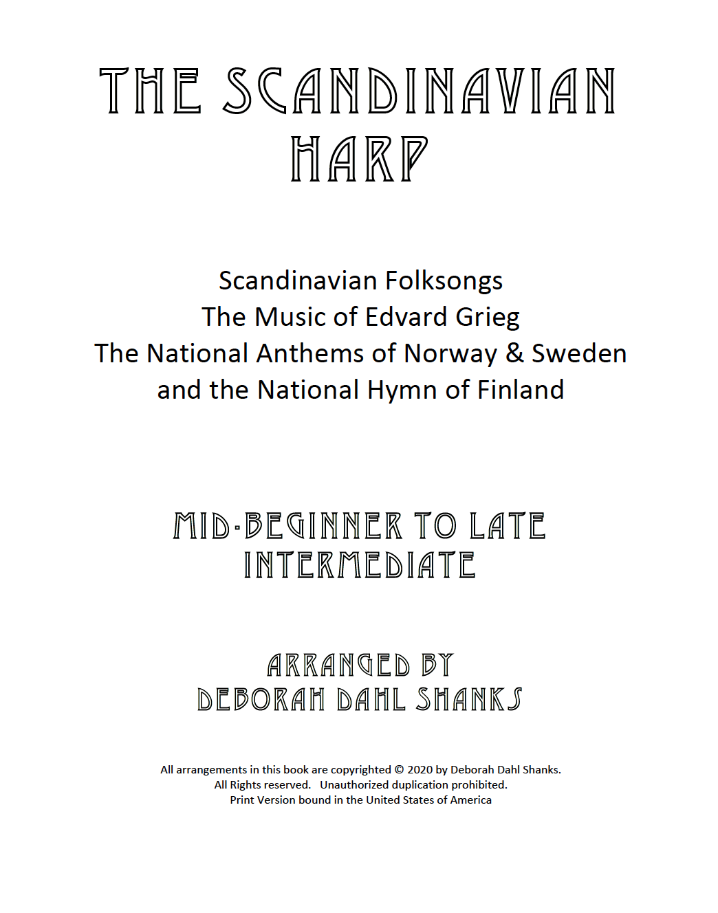 The Scandinavian Harp - Harp Column Music