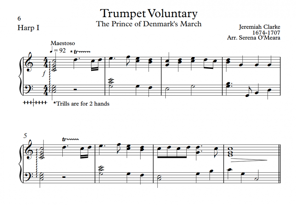 Trumpet Voluntary – Harp Column Music