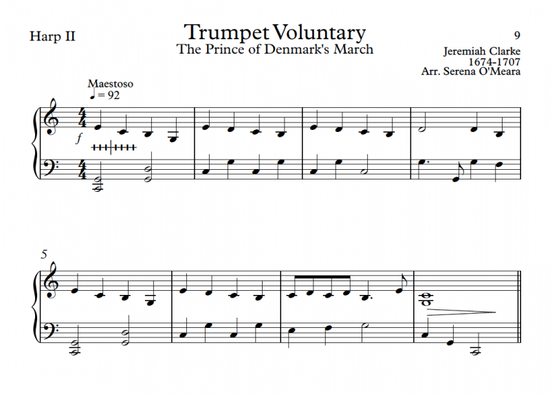 Trumpet Voluntary – Harp Column Music