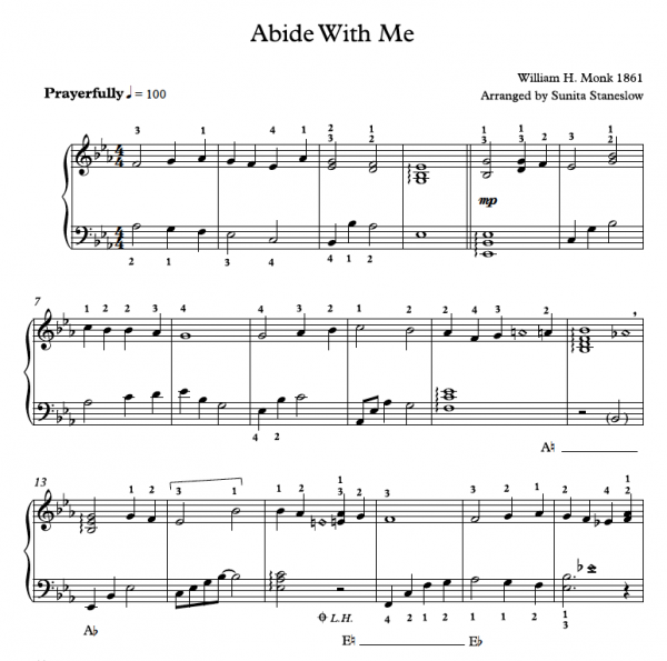 Abide With Me – Harp Column Music