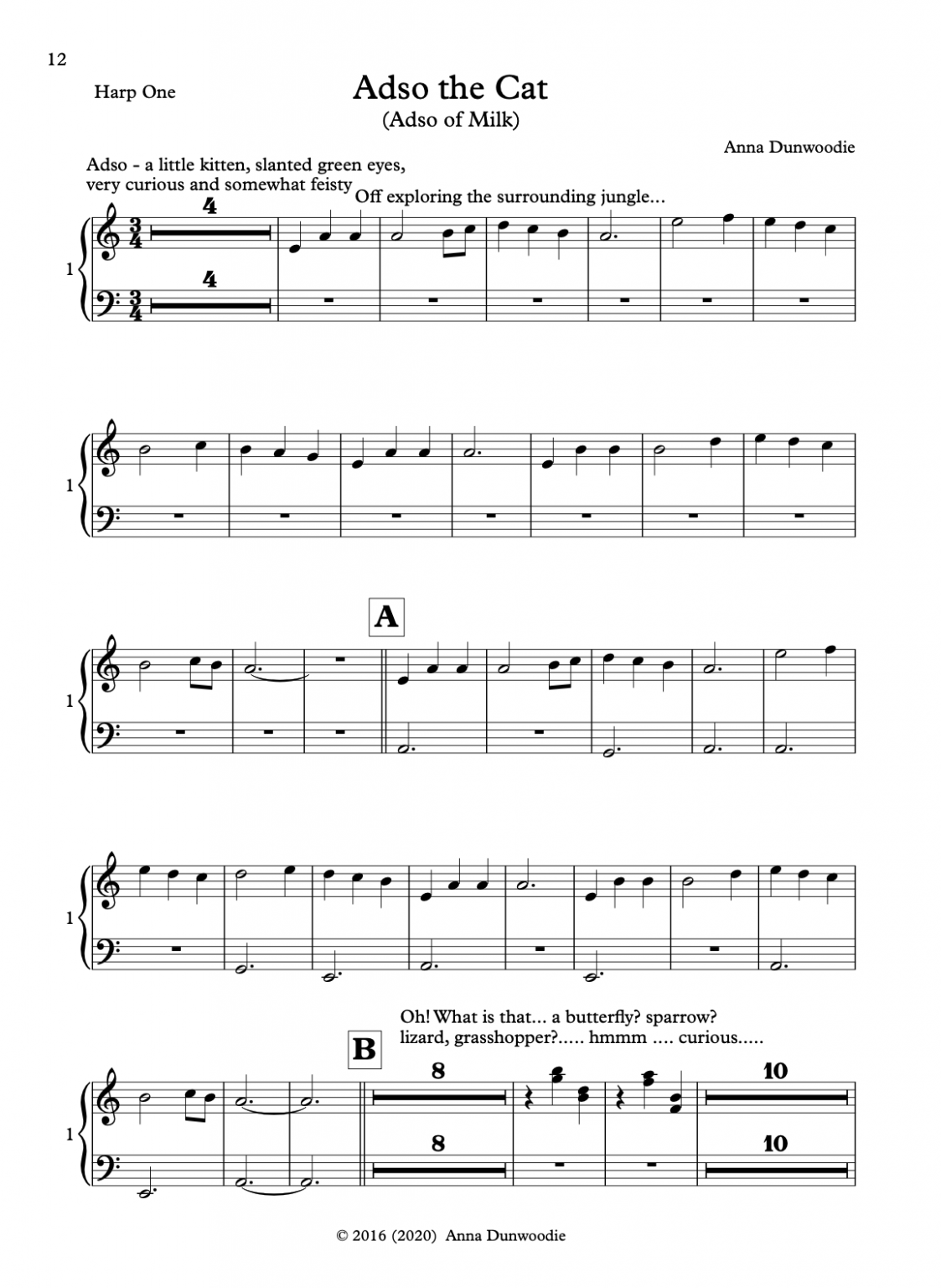 Adso the Cat – Harp Column Music