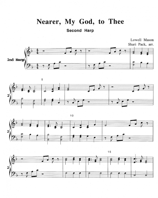 Nearer, My God, to Thee – Harp Column Music