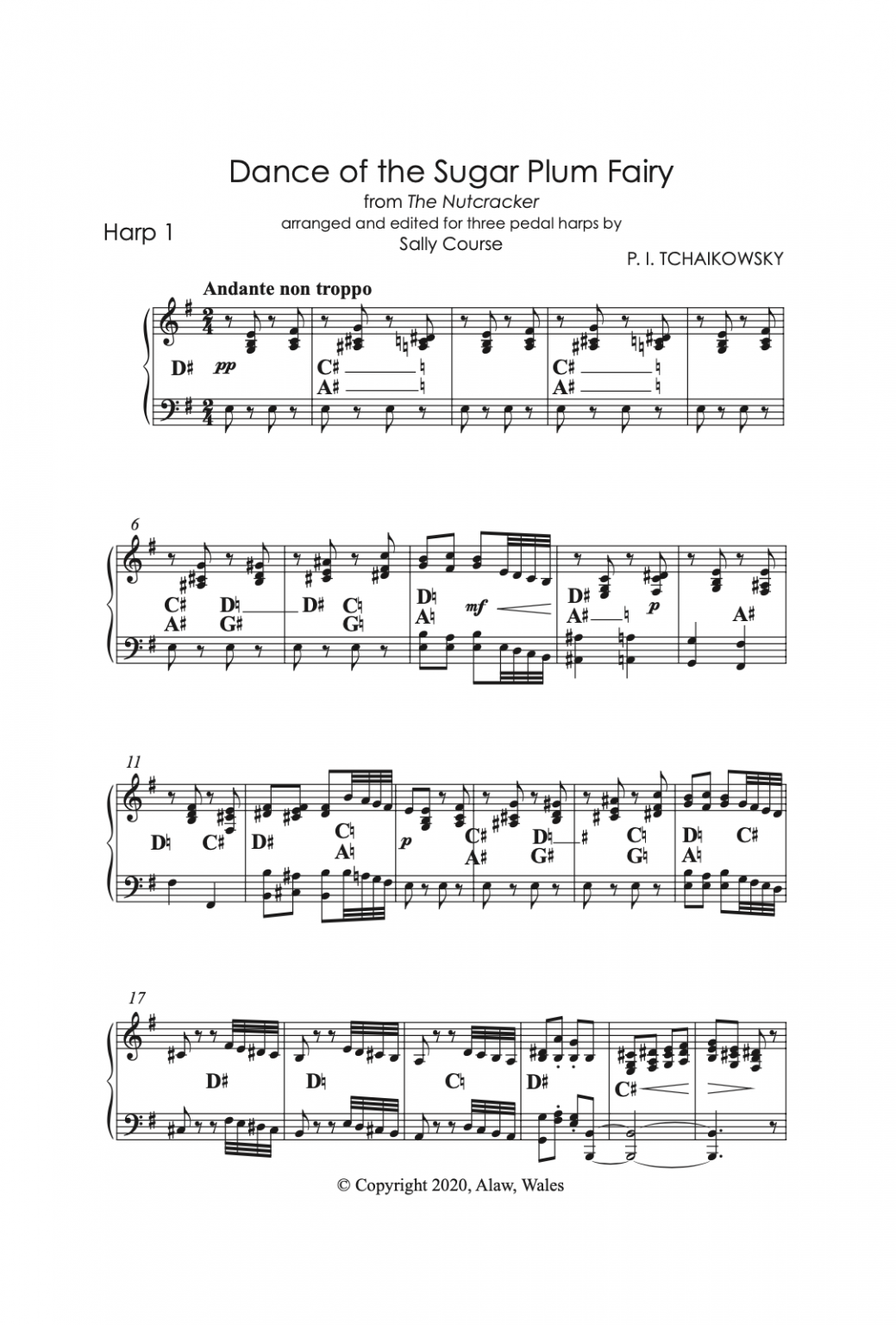 Dance of the Sugar Plum Fairy – Harp Column Music