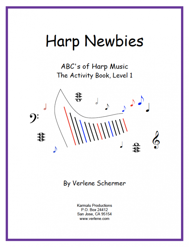 Harp Newbies Activity Book, Level 1 – Harp Column Music