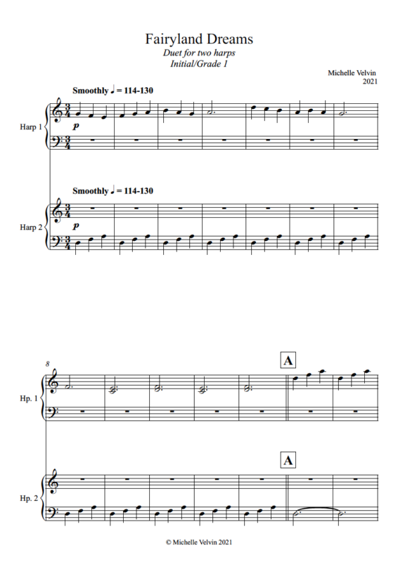 Seven Easy Harp Duets for Beginner Harpists – Harp Column Music