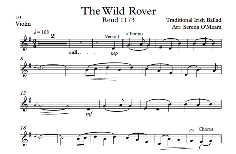 The Wild Rover – Harp Column Music