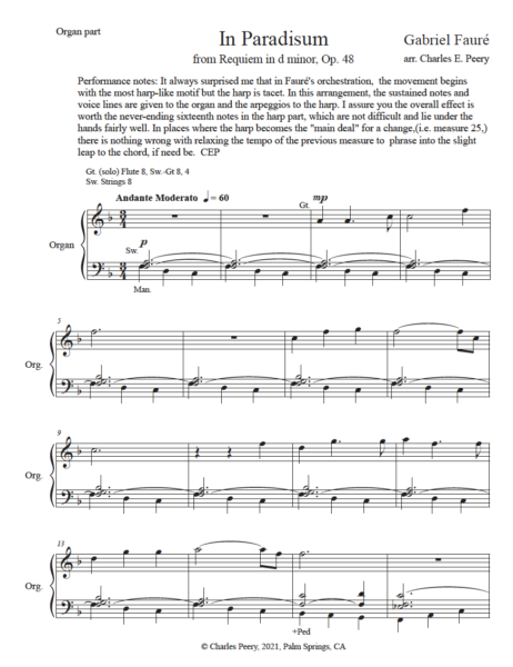 In Paradisum – Harp Column Music
