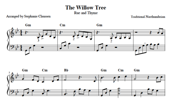 The Willow Tree – Harp Column Music