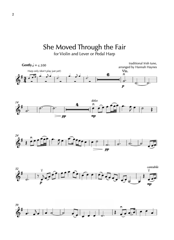 She Moved Through the Fair – Harp Column Music