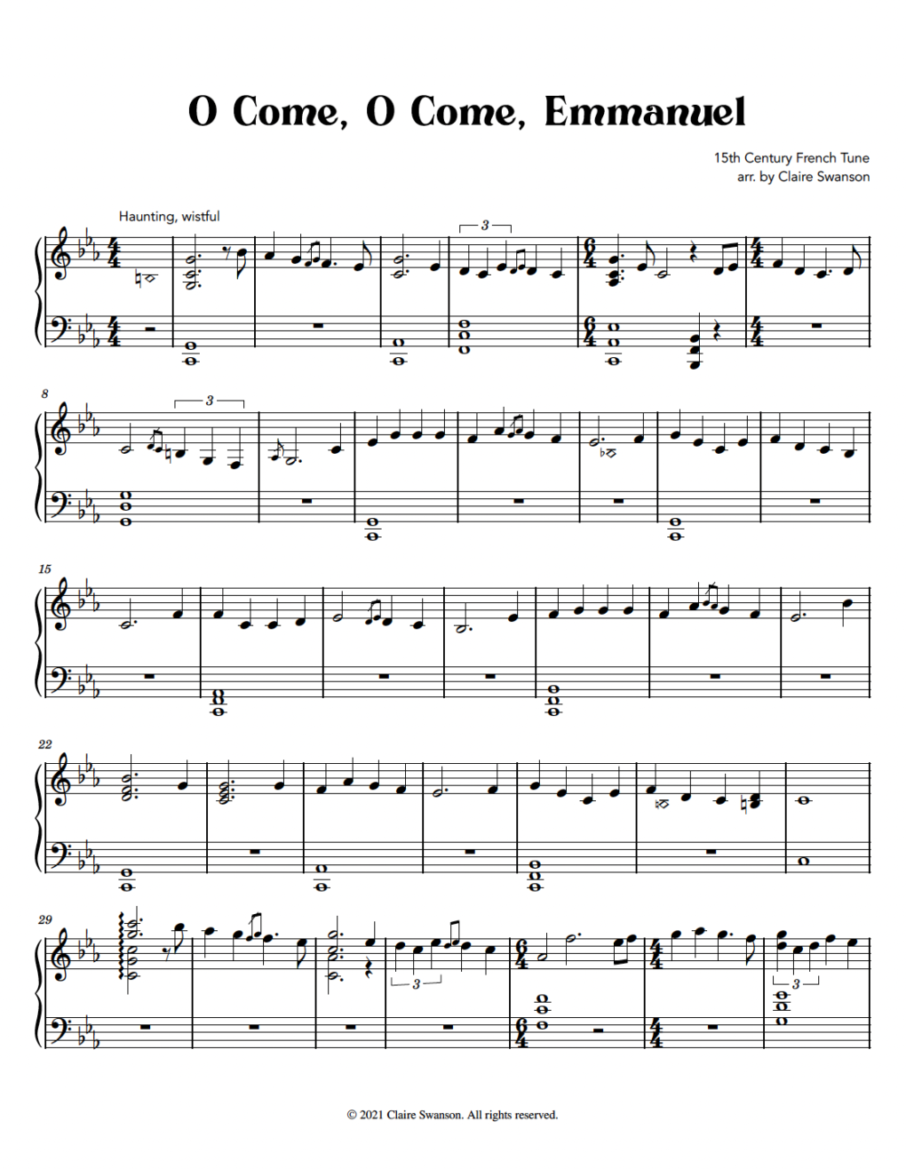 Claire Swanson – Harp Column Music