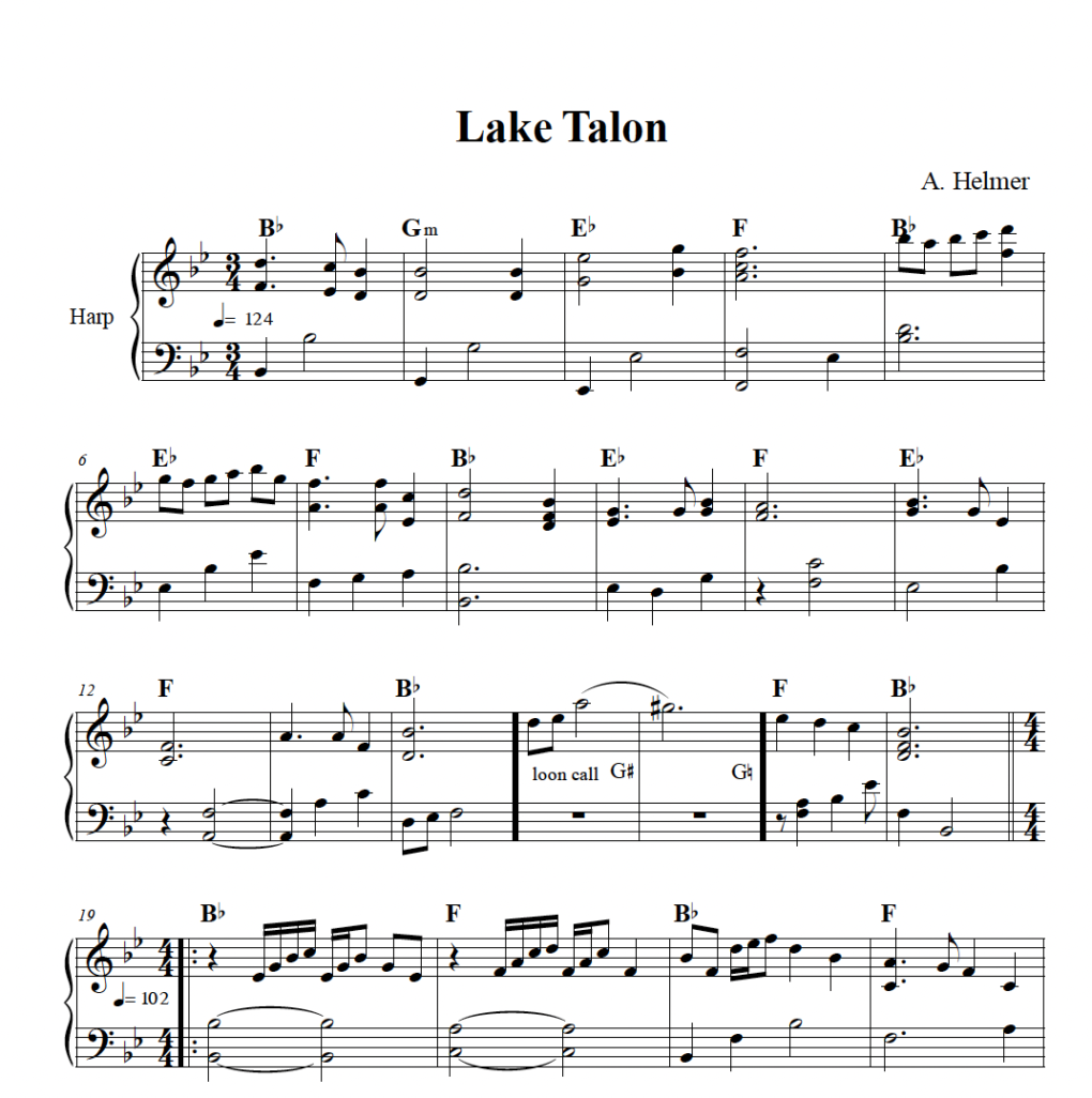 Lake Talon – Harp Column Music