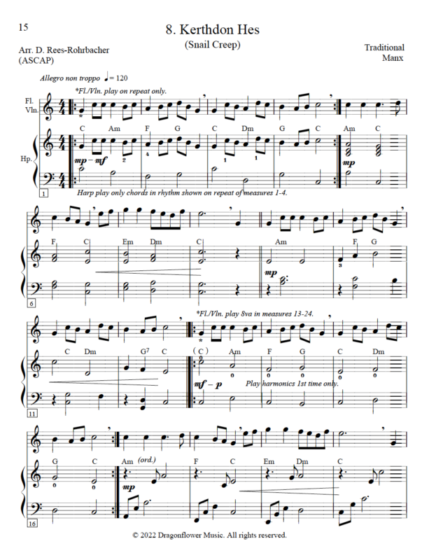 Manx Traditional Tunes – Harp Column Music