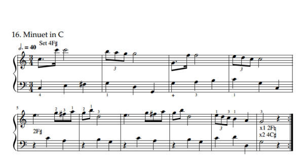 Nannerl’s Music Book (lever) – Harp Column Music