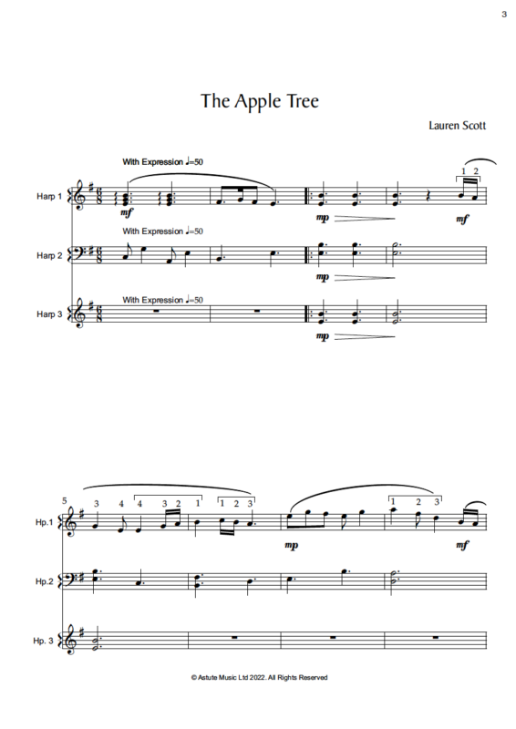 The Apple Tree (harp duet) – Harp Column Music