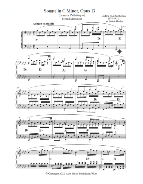 Sonata in C Minor, Opus 13 (Sonata Pathetique) – Harp Column Music