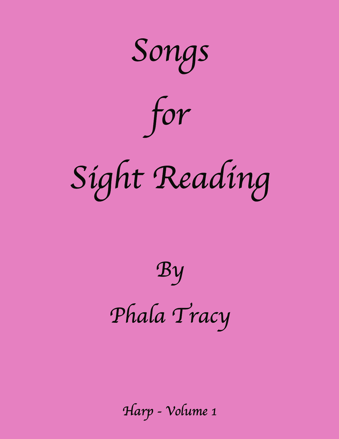 Songs for Sight Reading—Vol 1 – Harp Column Music