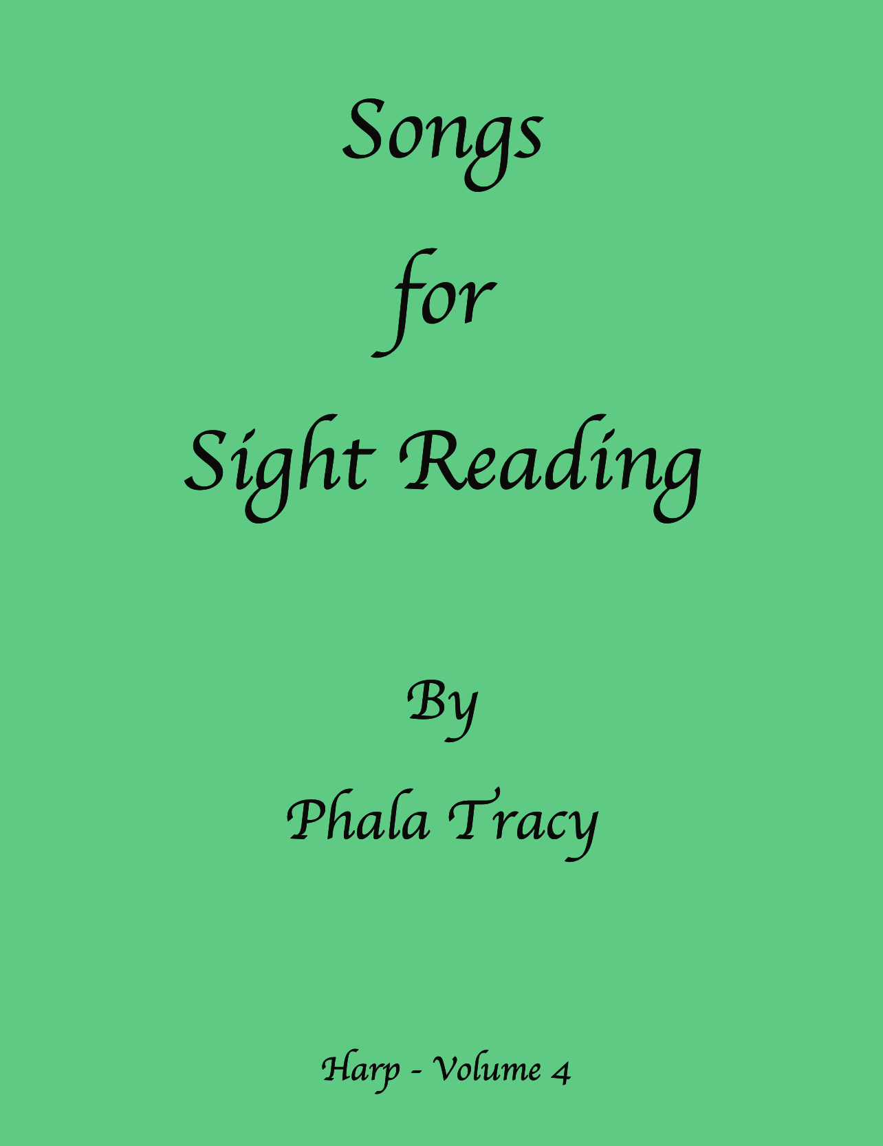 Songs for Sight Reading—Vol 4 – Harp Column Music