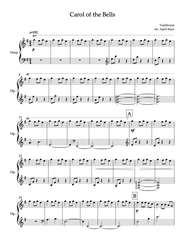 Carol of the Bells – Harp Column Music