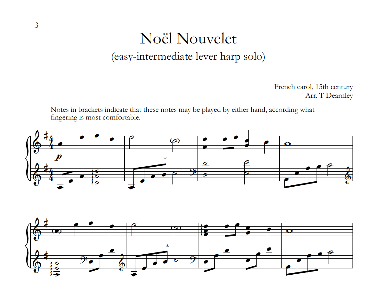 The Holly and the Harp–Christmas Carols for the Lever Harp – Harp ...