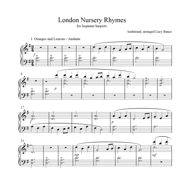London Nursery Rhymes – Harp Column Music