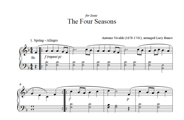 The Four Seasons – Harp Column Music