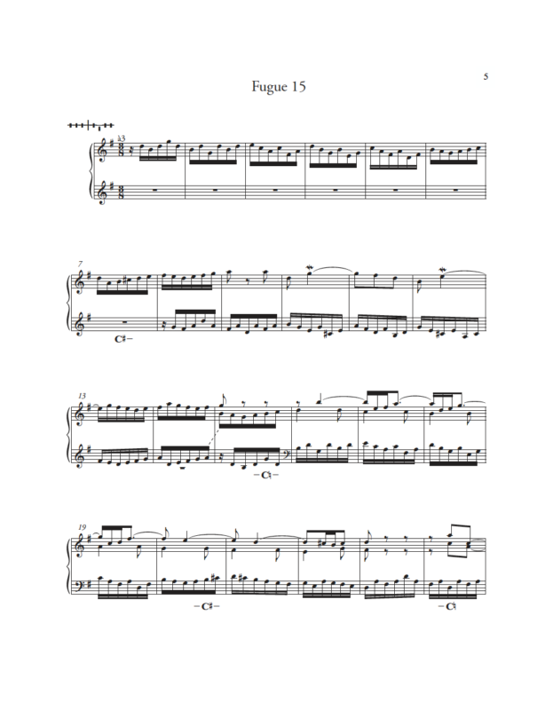 Prelude and Fugue no.15 in G Major (Book 2) – Harp Column Music