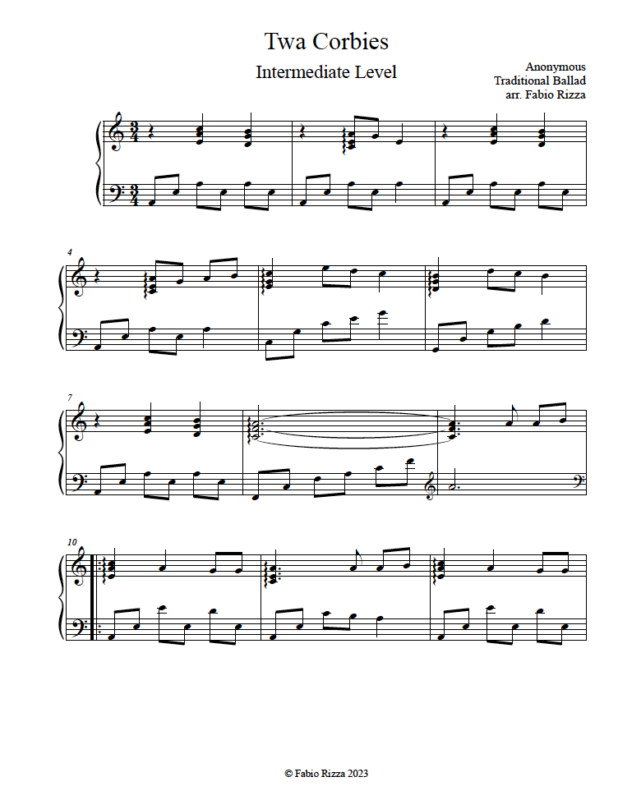 Twa Corbies – Harp Column Music