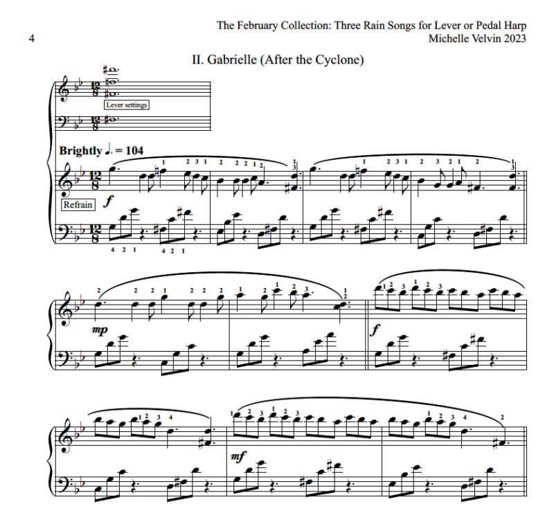 The February Collection – Harp Column Music