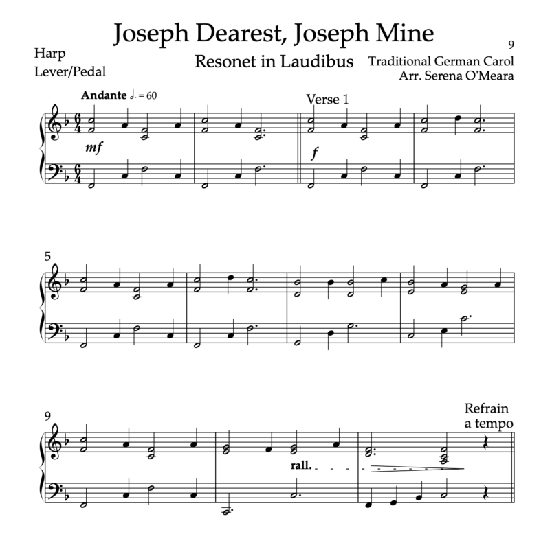 Joseph Dearest, Joseph Mine – Harp Column Music